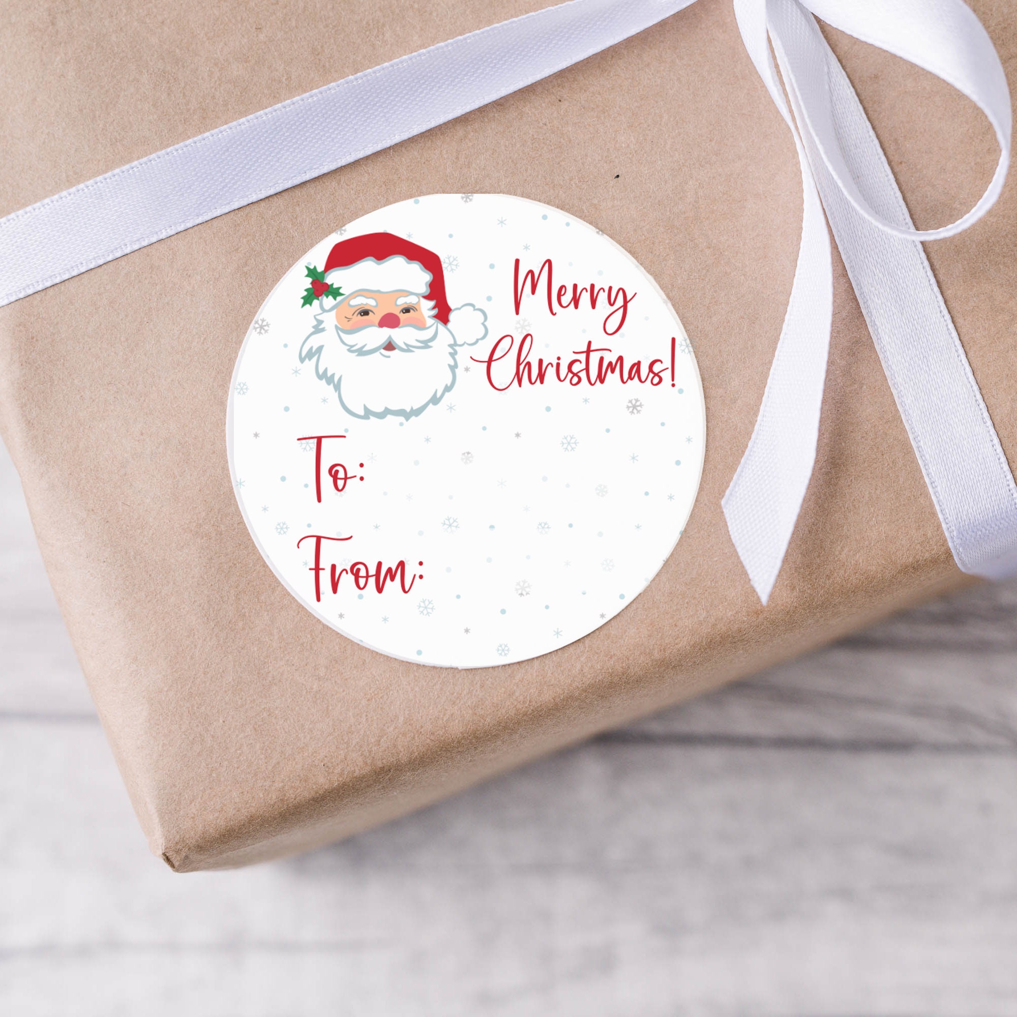 Printable Santa Gift Tags Merry Christmas Tags From Santa - Etsy