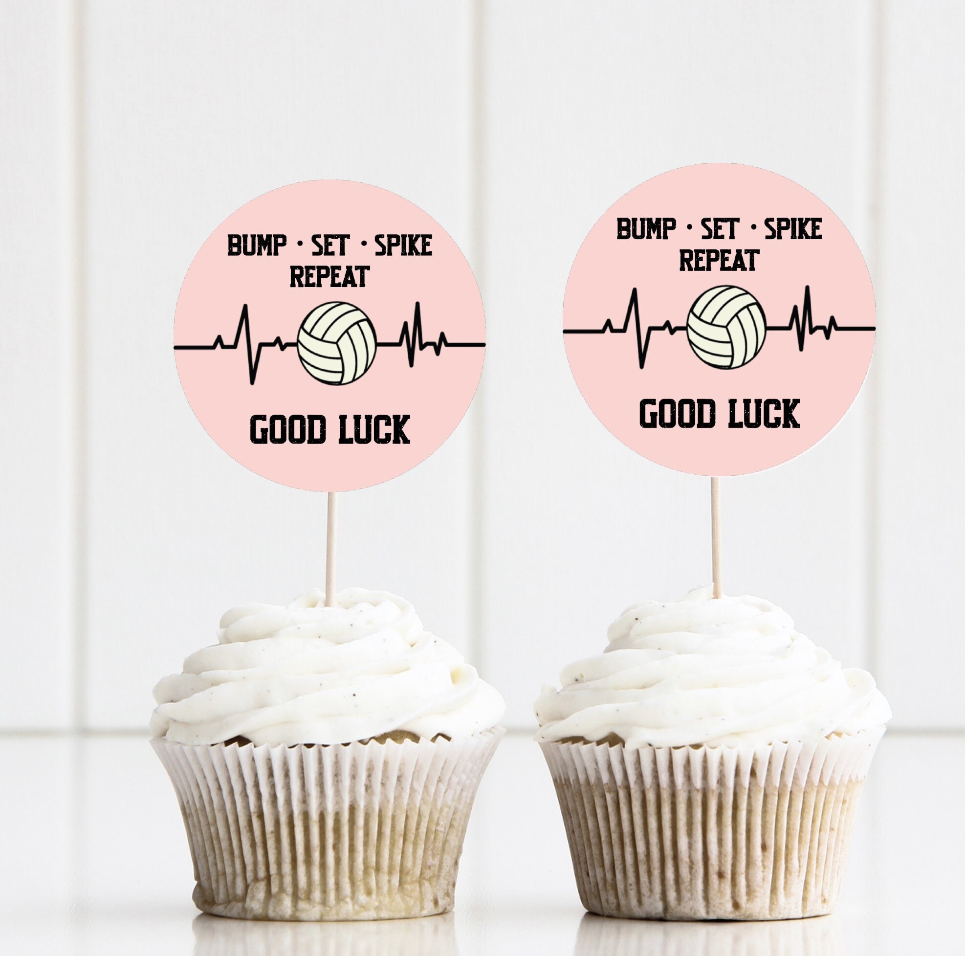 Printable Good Luck Volleyball Tags, Volleyball Team Gifts, Team Treat ...