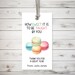 End of Year Teacher Appreciation Editable Gift Tag With Macaron ...