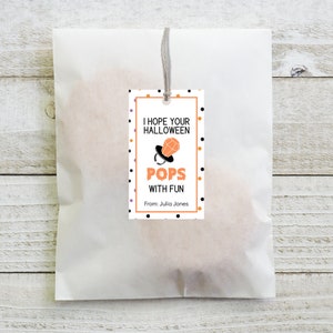 Editable Halloween Treat Tag, Printable Halloween Class Gift Tag ...