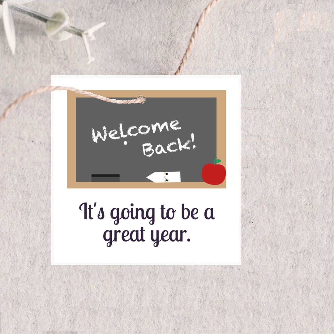 Welcome Back to School Printable Tags, Printable School Tags, Welcome ...