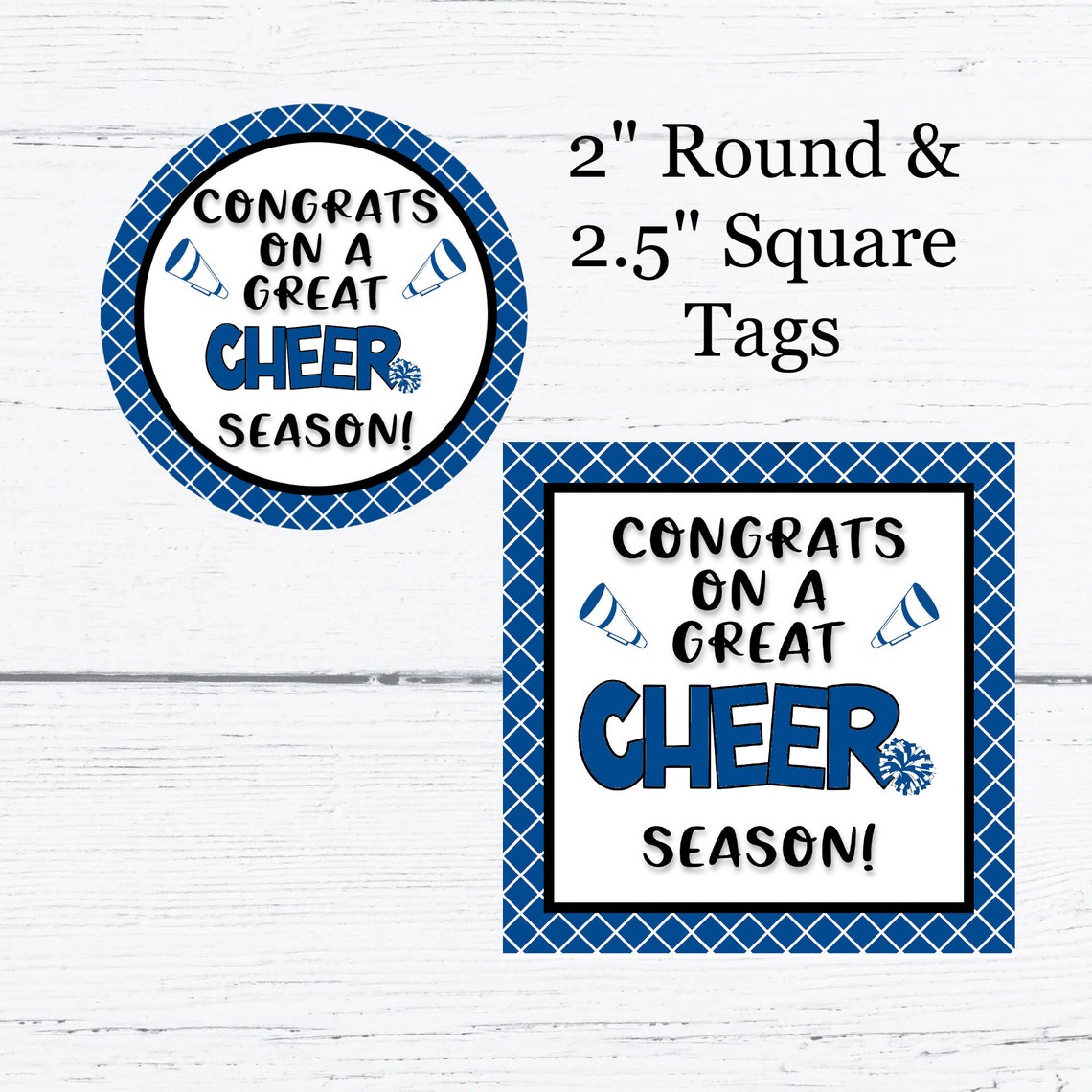 Printable Congrats Cheer Tags Team Treat Tags Sports Team - Etsy