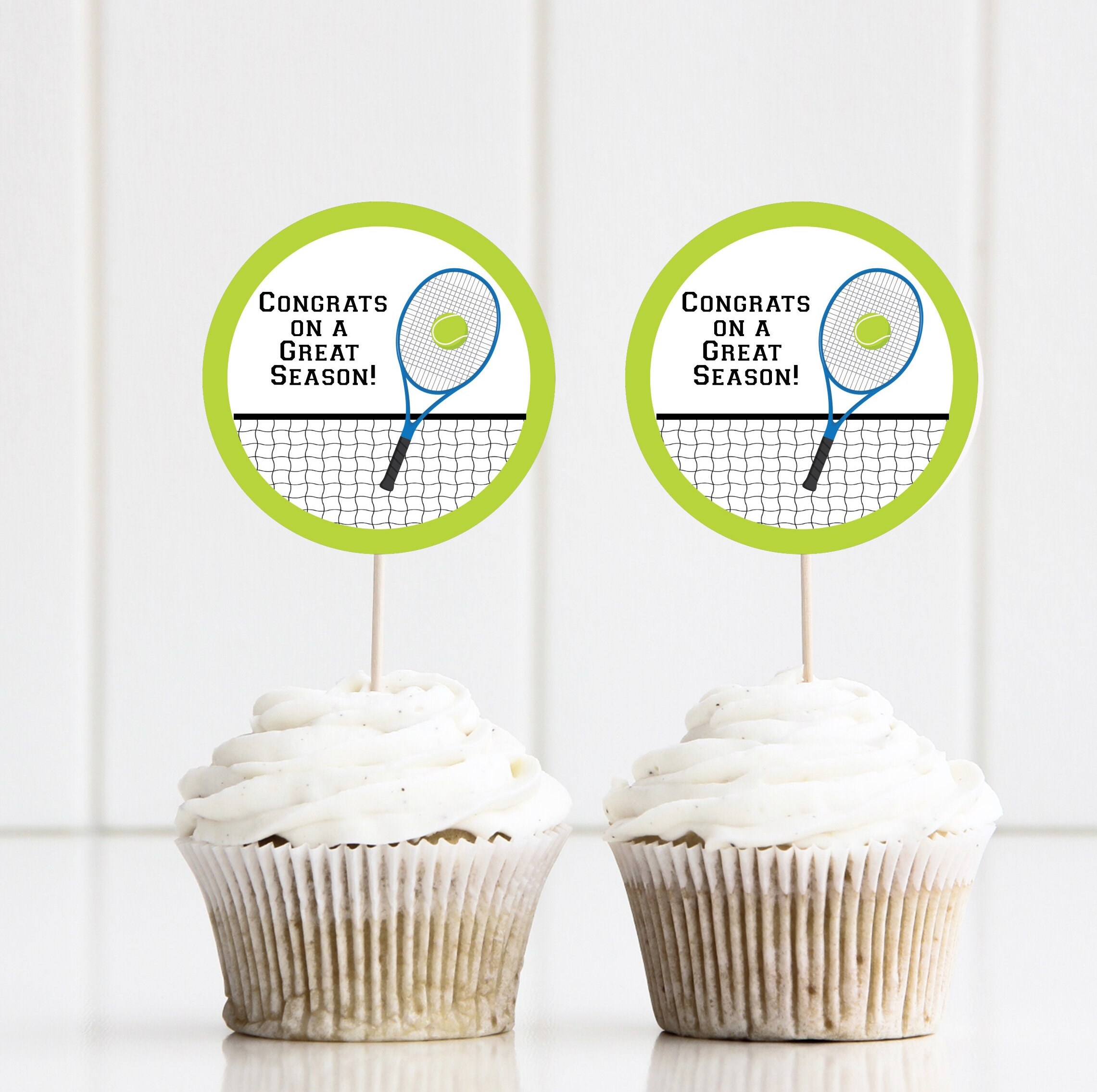 Tennis Printable Congrats Tag, Sports Party Favors, End of Season ...