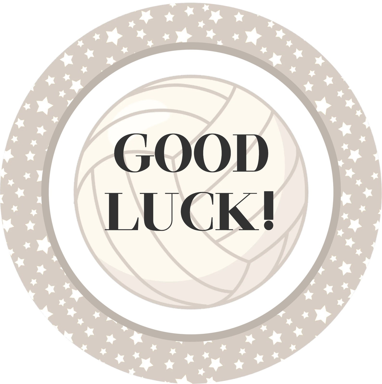 Good Luck Volleyball Gift Tag Printable Sports Tag Team - Etsy