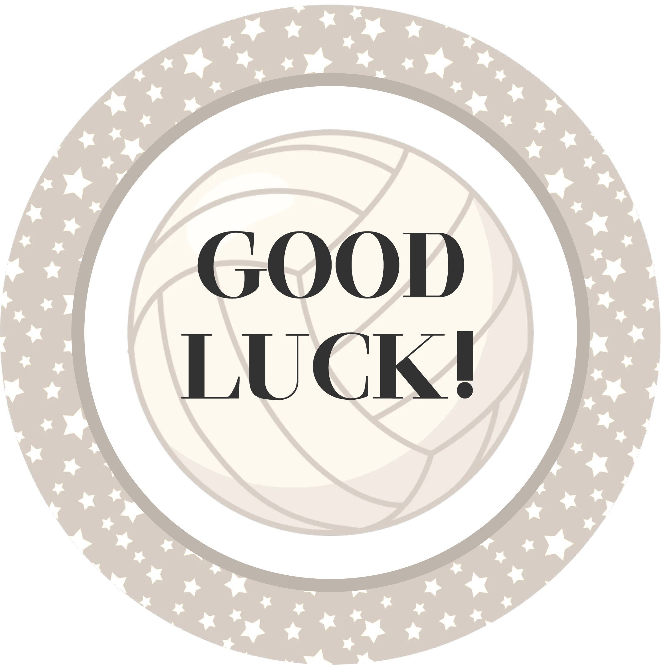 Good Luck Volleyball Gift Tag, Printable Sports Tag, Team Gifts ...
