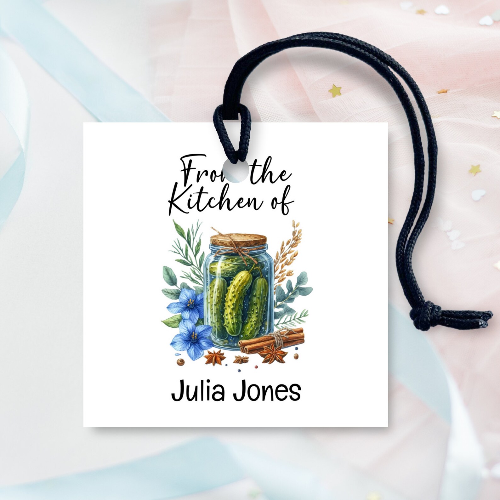 From the Kitchen of Editable Tag With Homemade Pickles, Printable Food ...