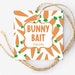 Bunny Bait Editable Easter Tag, Printable Easter Gift Tag, Easter Bunny ...