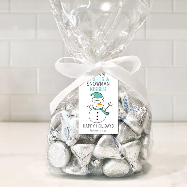 Editable Holiday Treat Tag, Printable Winter Break Class Party Tags ...