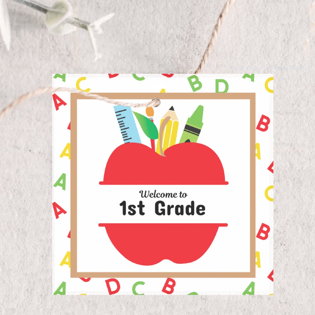 Welcome to 1st Grade Printable Tags, Printable School Tags, Welcome to ...