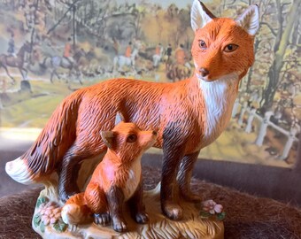 Porcelain Homco Fox - Etsy