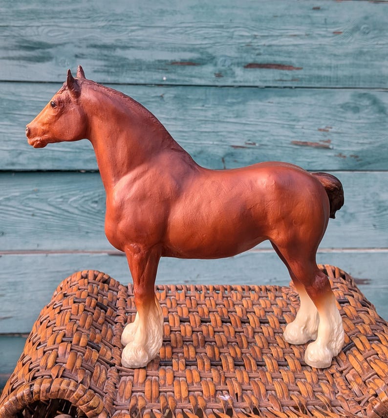 Vintage Breyer Horse Clydesdale Mare Signed by Peter Stone – 1989 - Etsy
