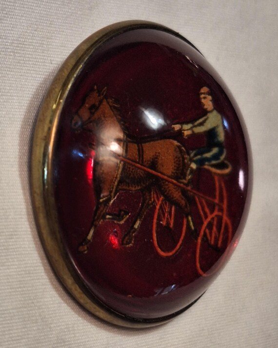 Vintage Bridle Rosette Brooch/Pin Harness Racer with … - Gem