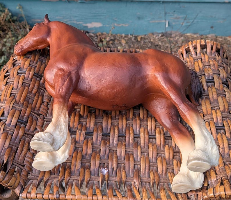 Vintage Breyer Horse Clydesdale Mare Signed by Peter Stone – 1989 - Etsy