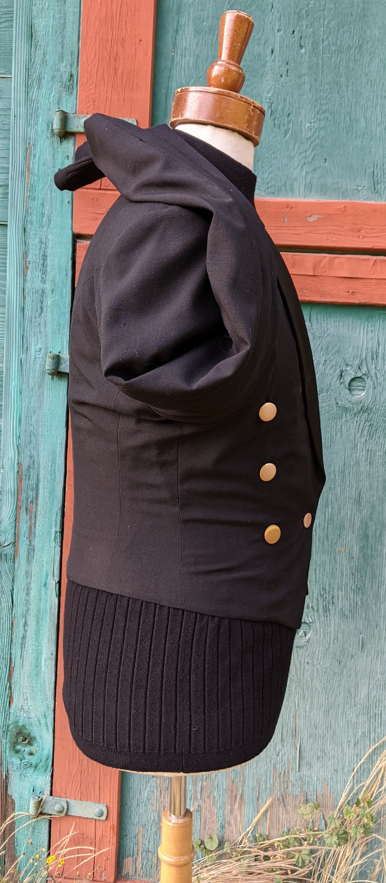 Vintage Cadet Jacket USAF Cropped Wool Equestrian Show Hack - Etsy