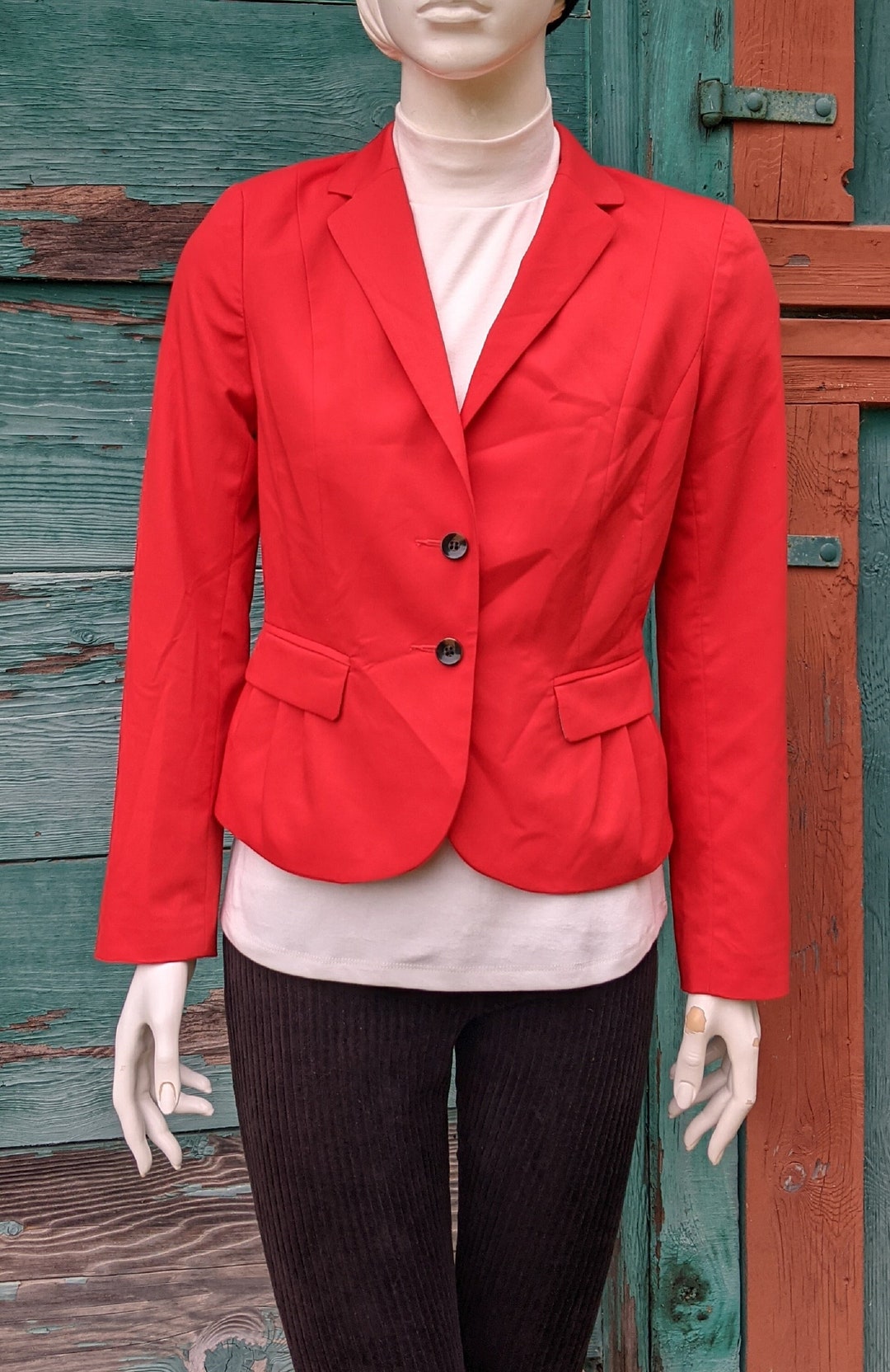 Vintage Cropped Jacket Hunt Club Red – 1990s - Etsy