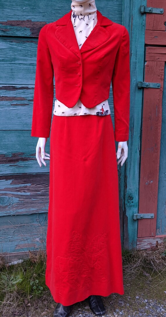 vintage red bolero jacket - Gem