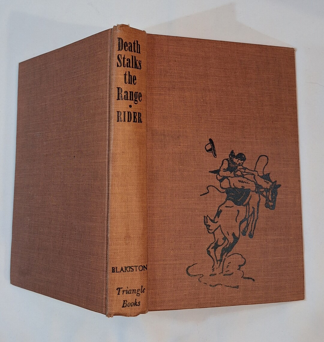 Vintage Book “death Stalks the Range” A Western Novel by Brett Rider ...