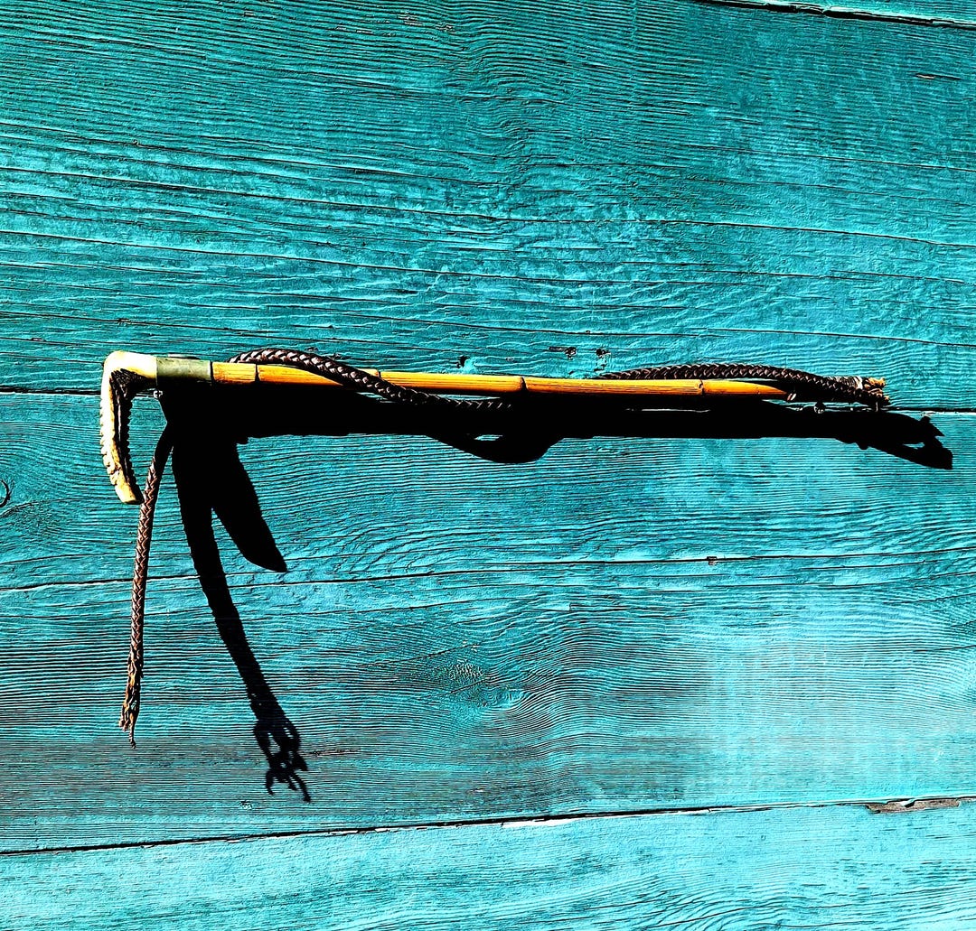 Antique Hunting Crop With Bamboo Shaft and Leather Lash by Swain & Co ...