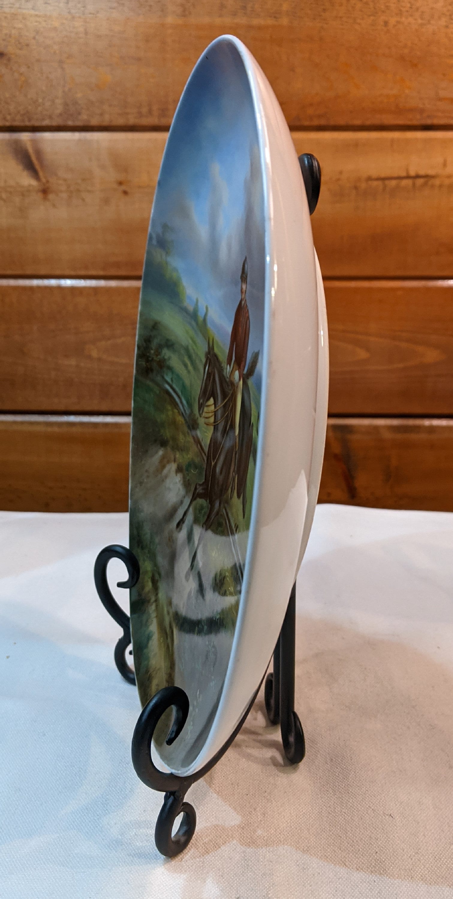 Vintage Collectors Plate 1800s Fox Hunt Riders Full Image Art - Etsy