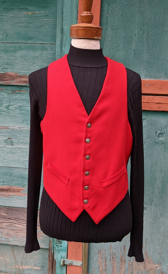 vintage mens hacking vest - Gem