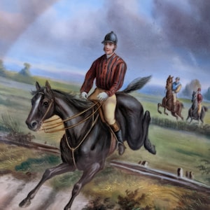 Vintage Collectors Plate 1800s Fox Hunt Riders Full Image Art 1970s - Etsy