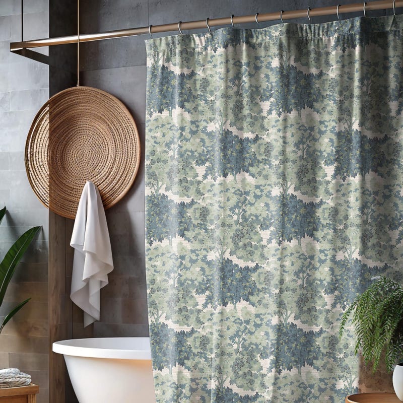 Shower Curtain Oak Trees - Etsy