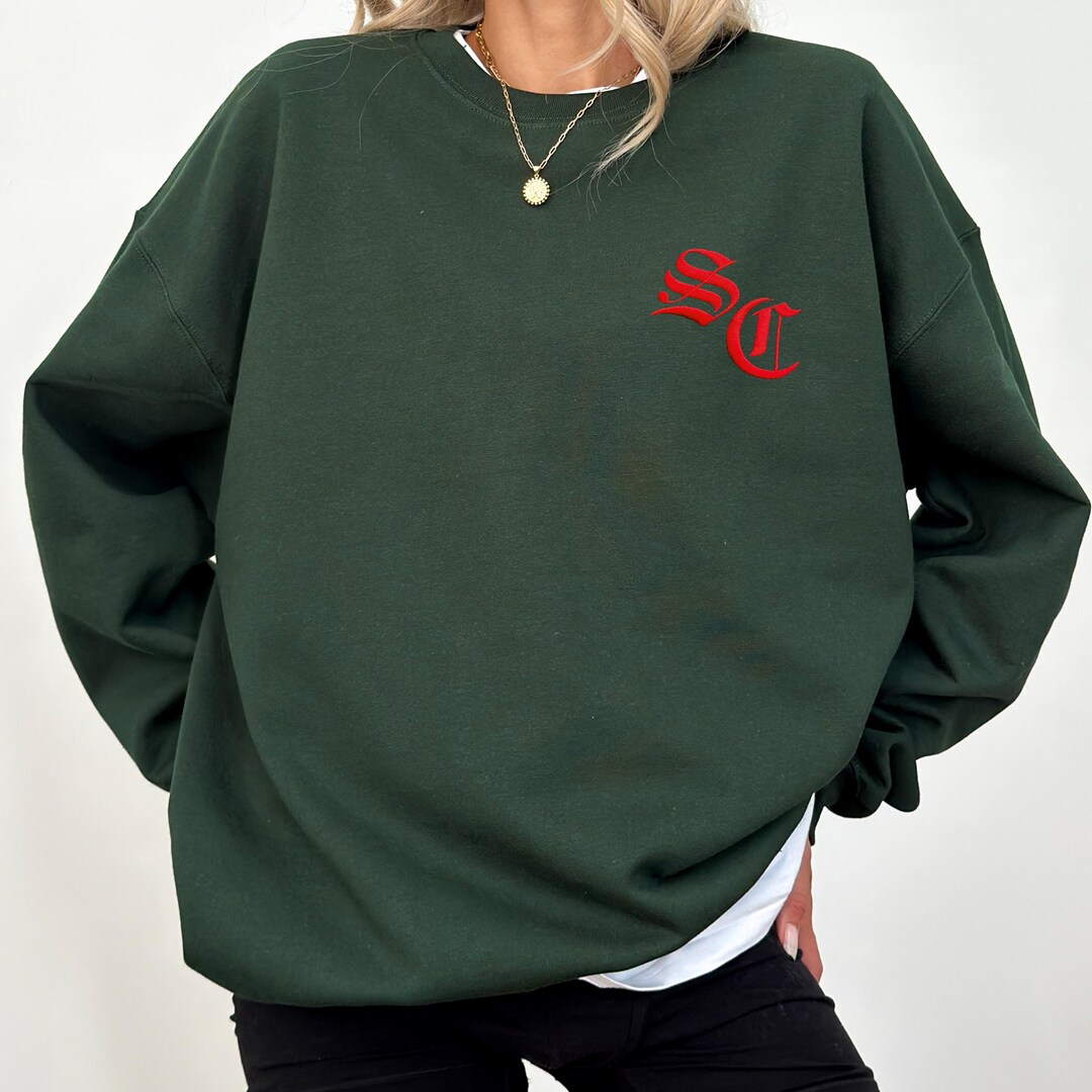 The Santa Clause Movie Embroidered Initials Sweatshirt Scott Calvin ...