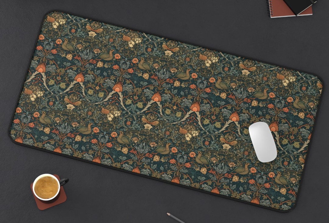 William Morris Dark Academia Victorian Cottagecore Botanical Bird ...