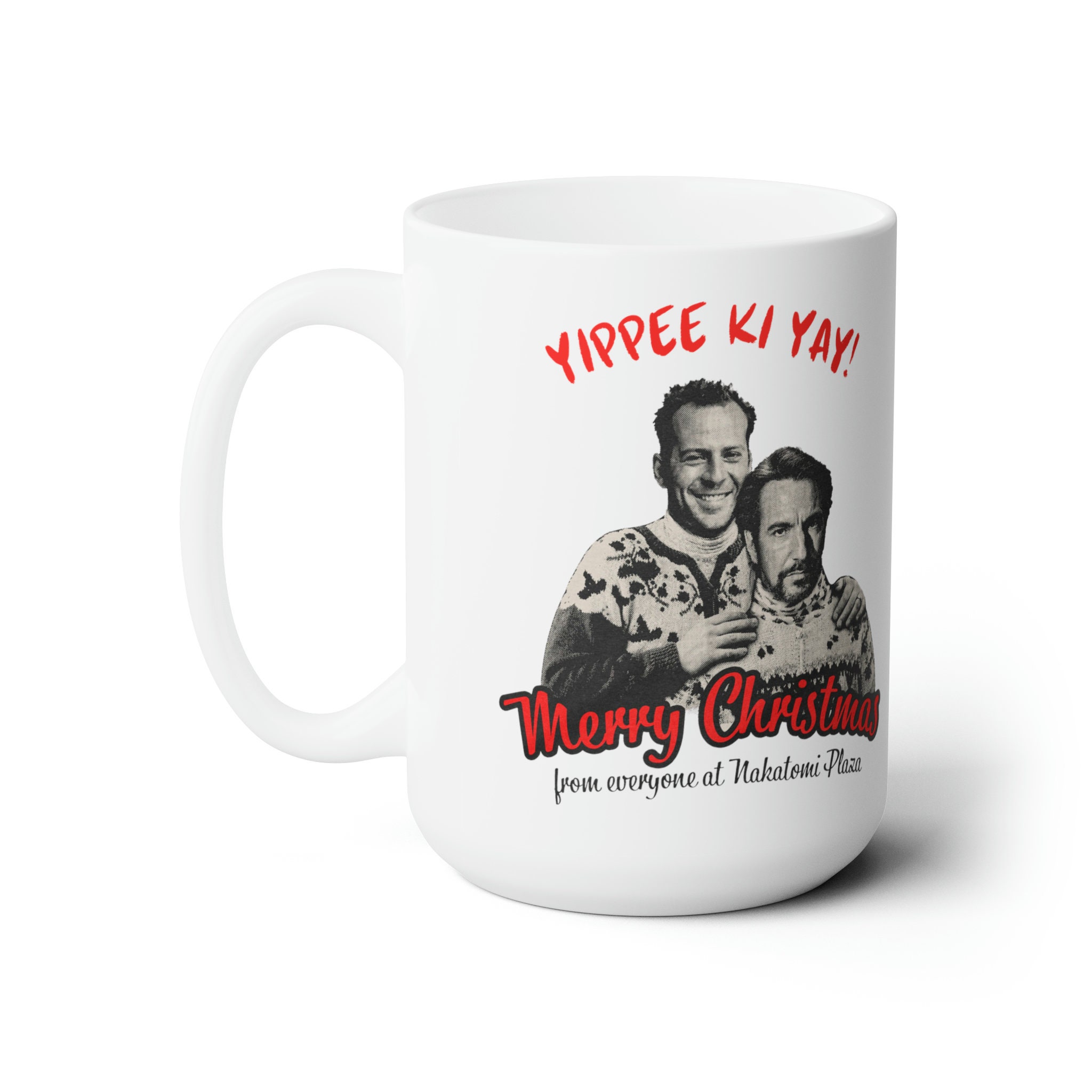 Die Hard Yippee Ki Yay Bruce Willis Nakatomi Plaza Funny Christmas 90's Movie Vintage Aesthetic ...
