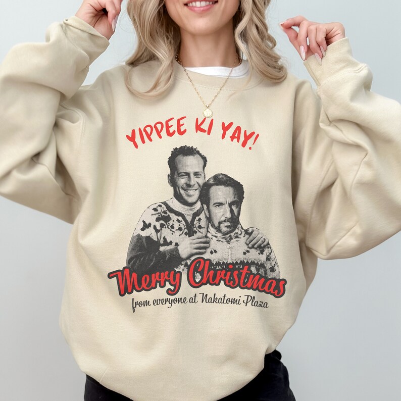 Die Hard Yippee Ki Yay Bruce Willis Nakatomi Plaza Funny Christmas ...