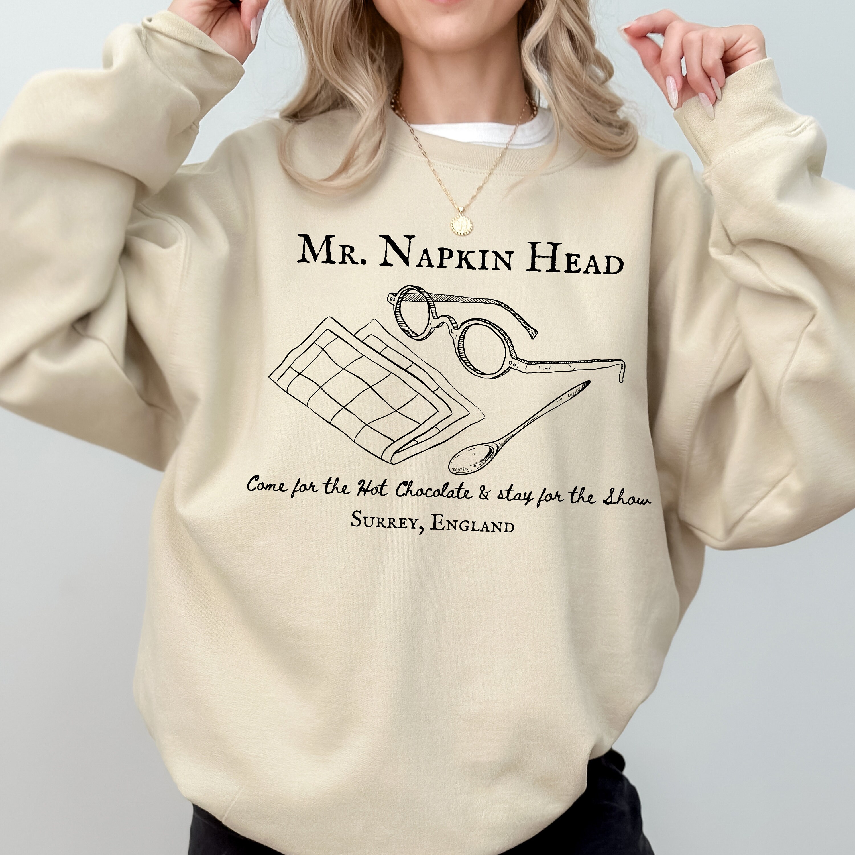 The Holiday Movie Merch Mr. Napkin Head Nancy Meyers Rosehill - Etsy