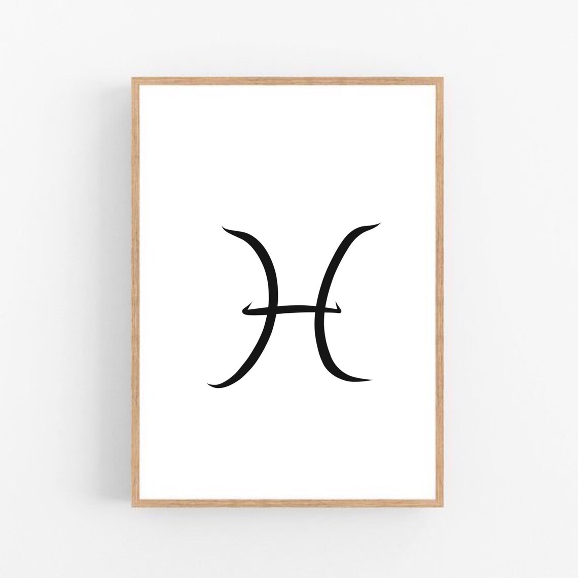 Pisces Line Art, Pisces Print, Zodiac Print, Abstract, Astrology Wall ...