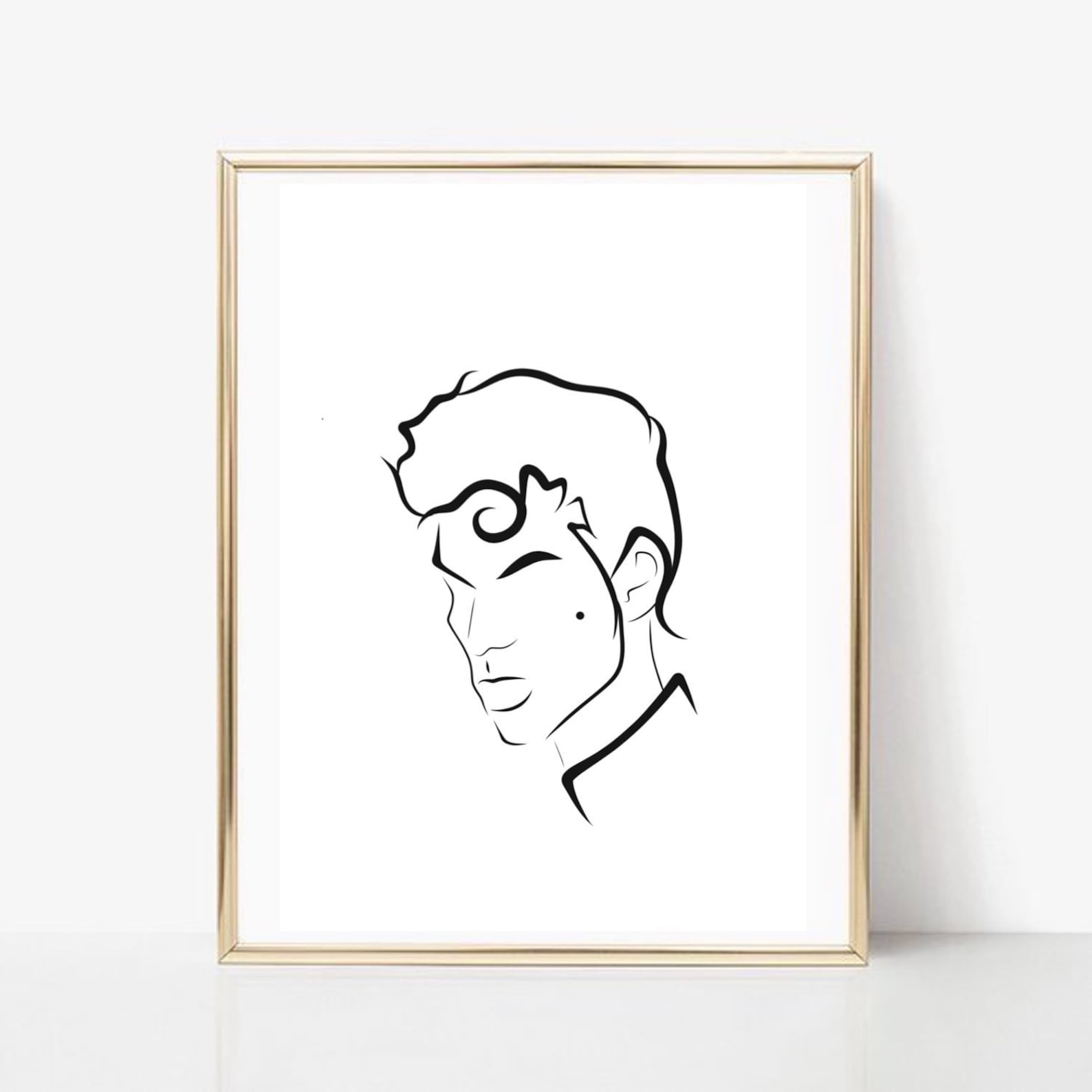 Prince Line Art, Prince Print, Abstract Prince Wall Decor, Minimalist ...