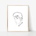 Prince Line Art, Prince Print, Abstract Prince Wall Decor, Minimalist ...