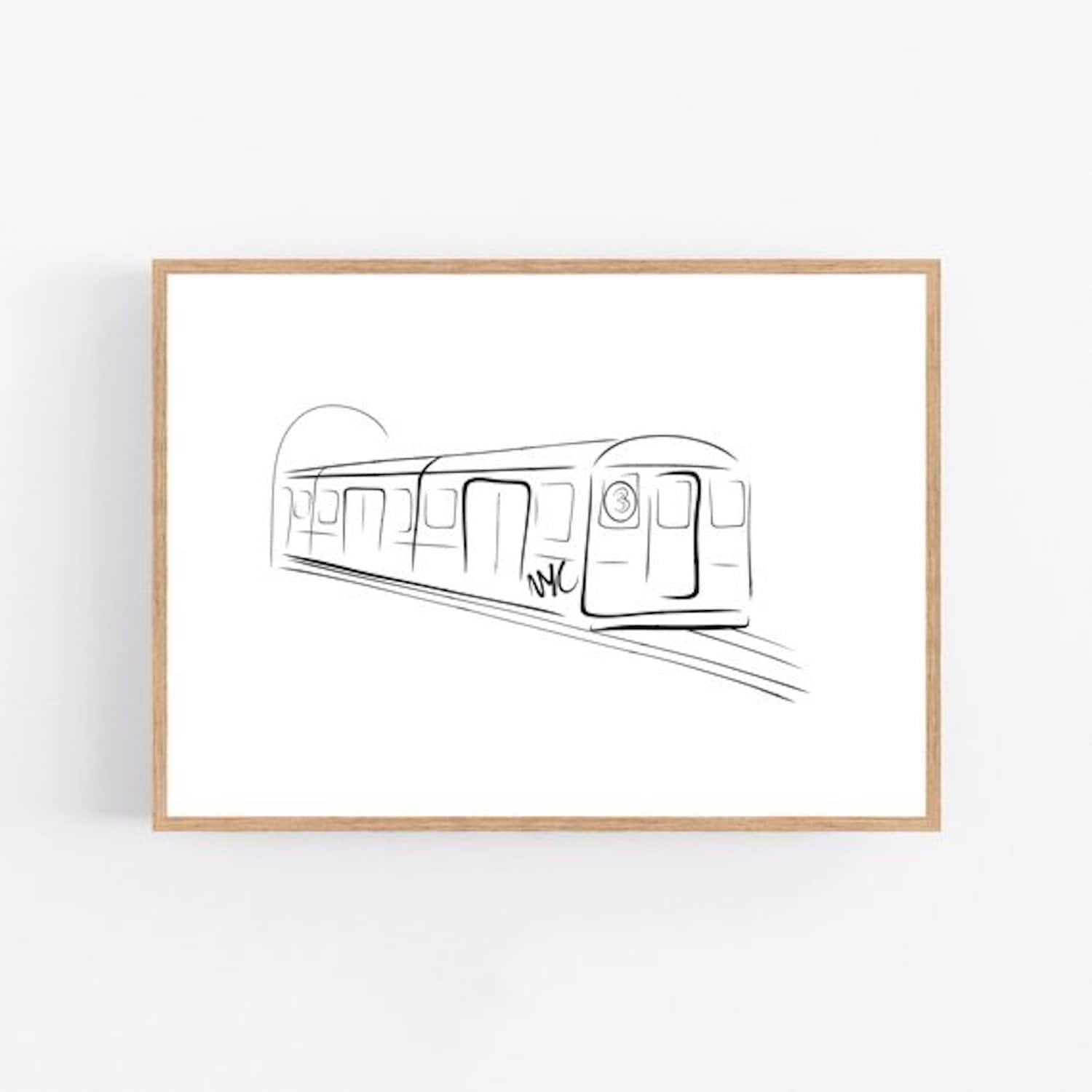 How To Draw A Subway Train