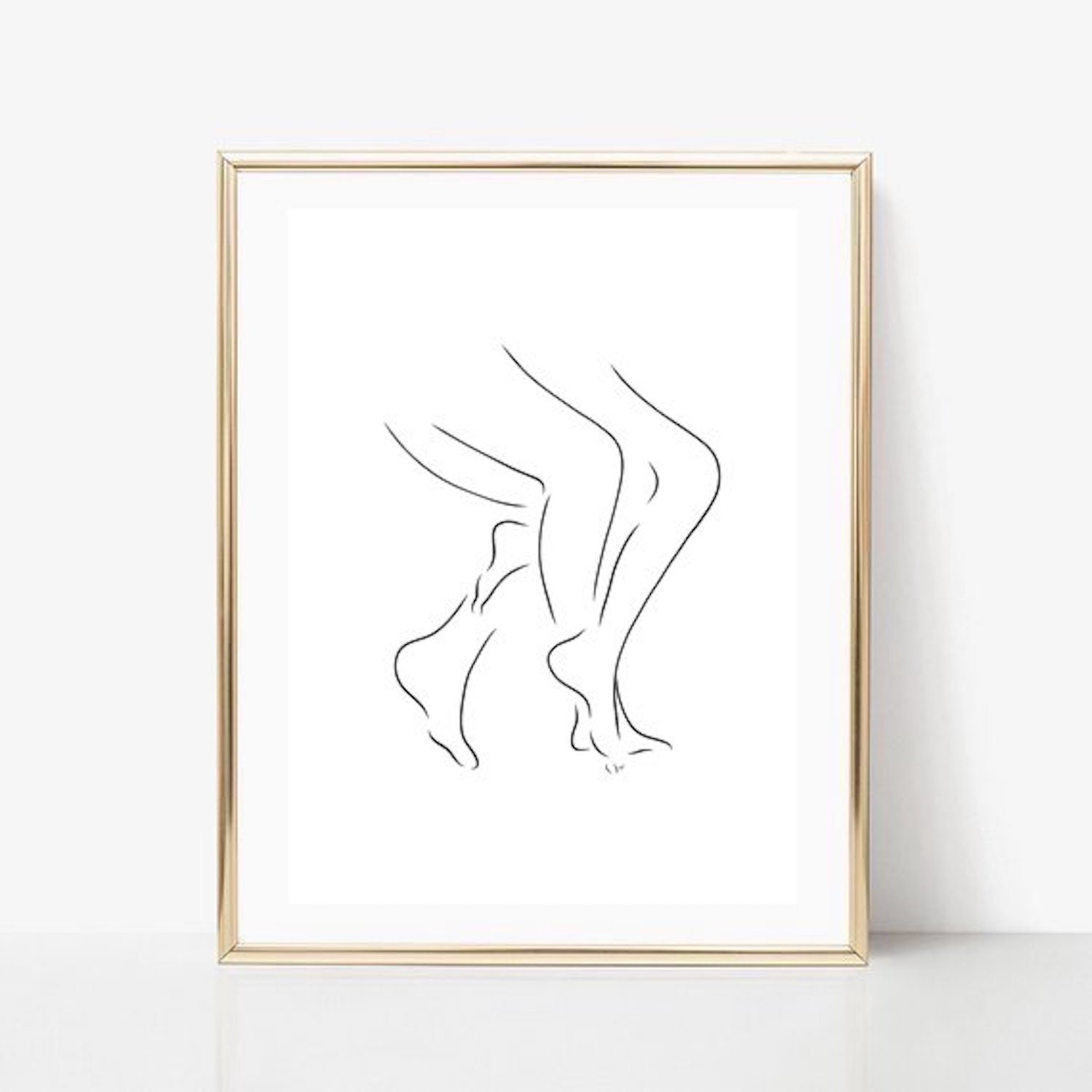 Entwined Line Art Couple Print Abstract Romance Wall Decor | Etsy