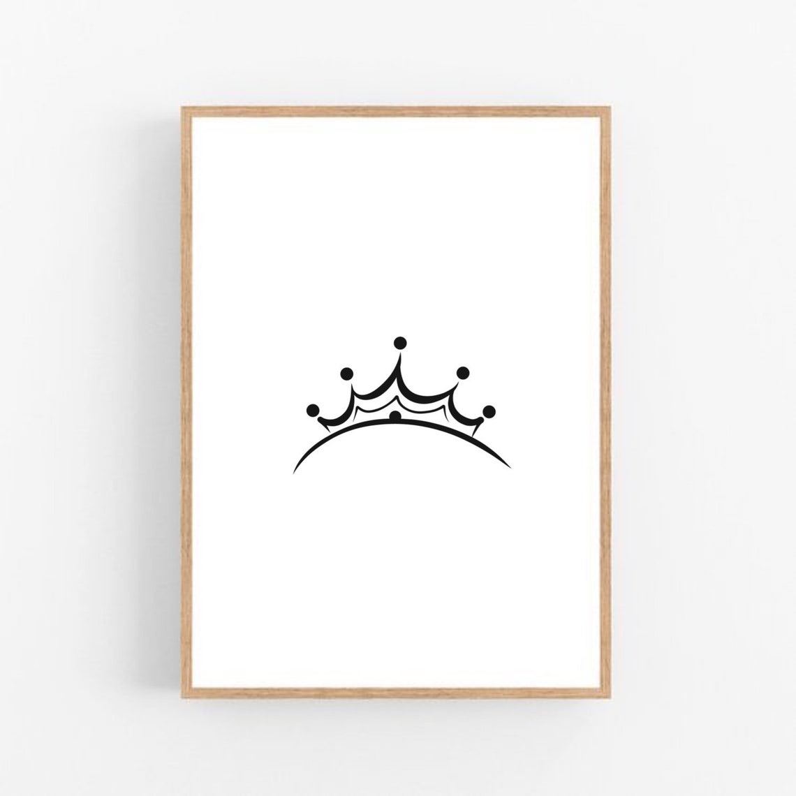 Tiara Line Art, Tiara Print, Abstract Tiara Wall Decor, Minimalist Art ...