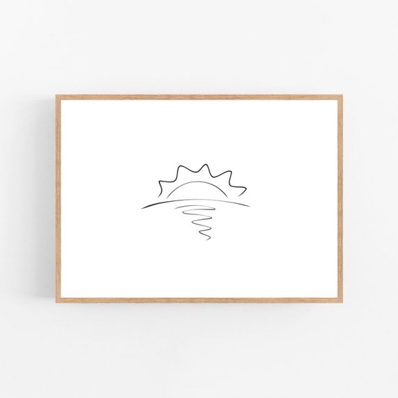 Line Drawings Of Sunrise