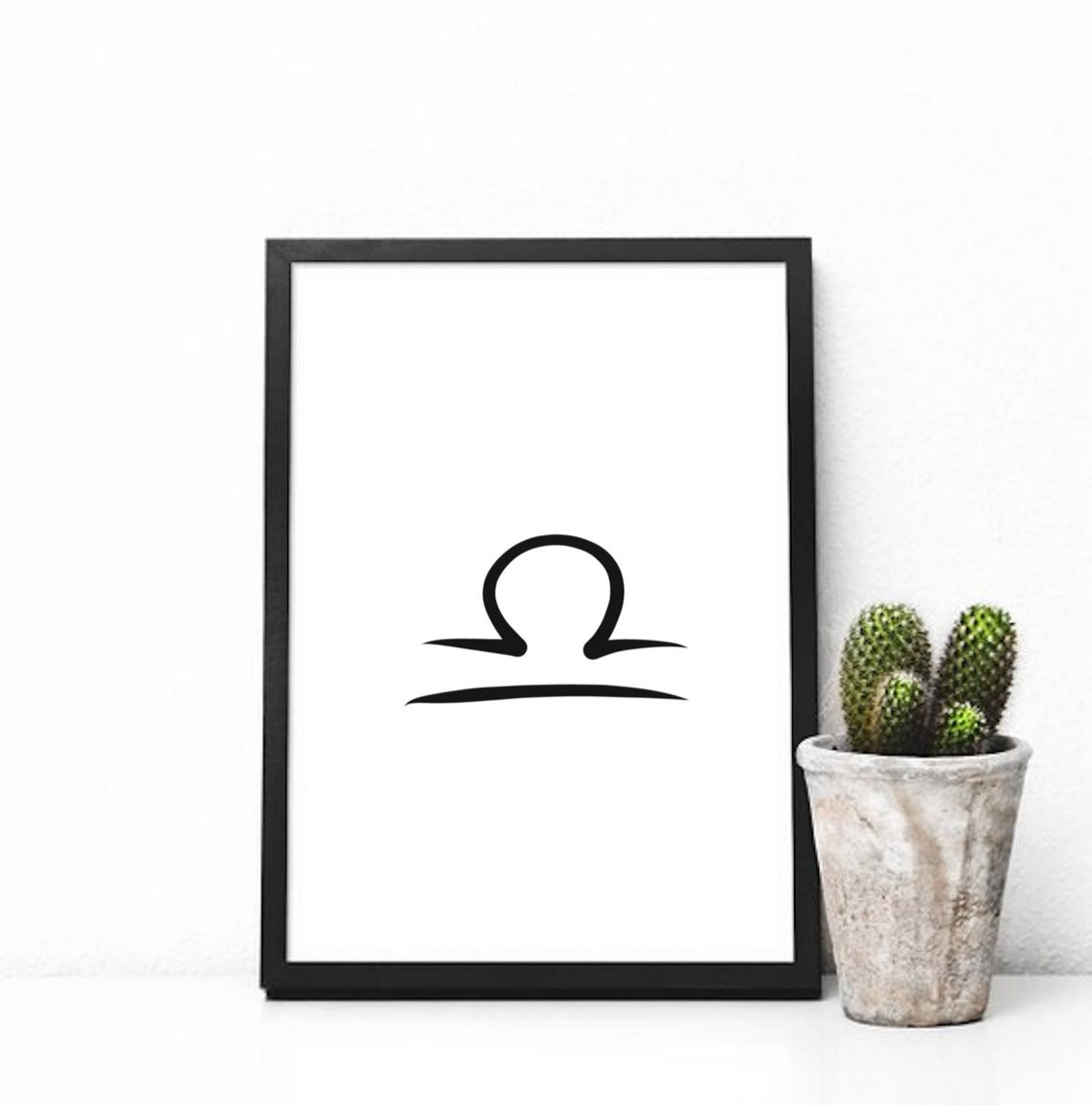 Libra Line Art Libra Print Zodiac Print Abstract Astrology - Etsy