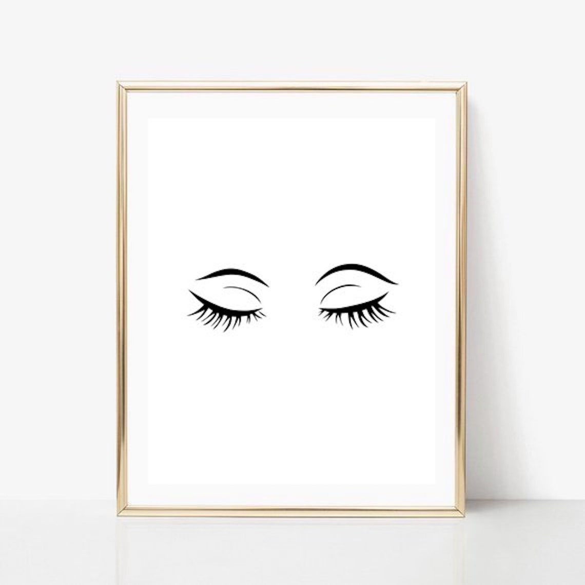 Lashes Line Art, Eyelashes Print, Abstract Eyes Wall Decor, Minimalist ...