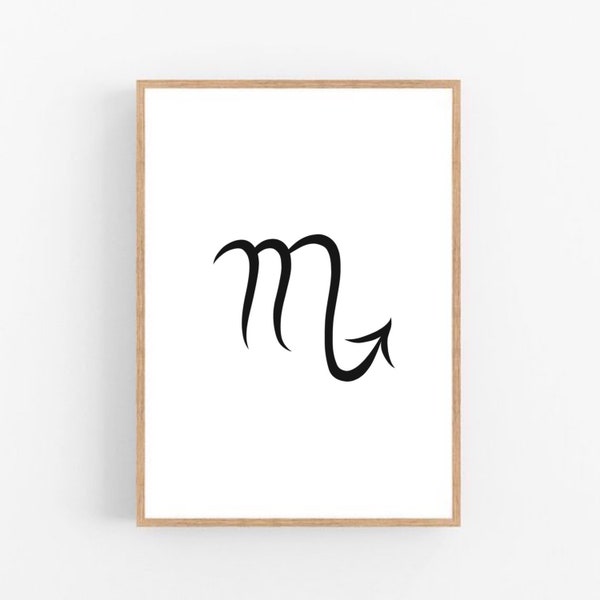 Scorpio Line Art - Etsy