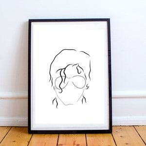 Michael Jackson Line Art, Michael Jackson Print, Abstract Celebrity ...