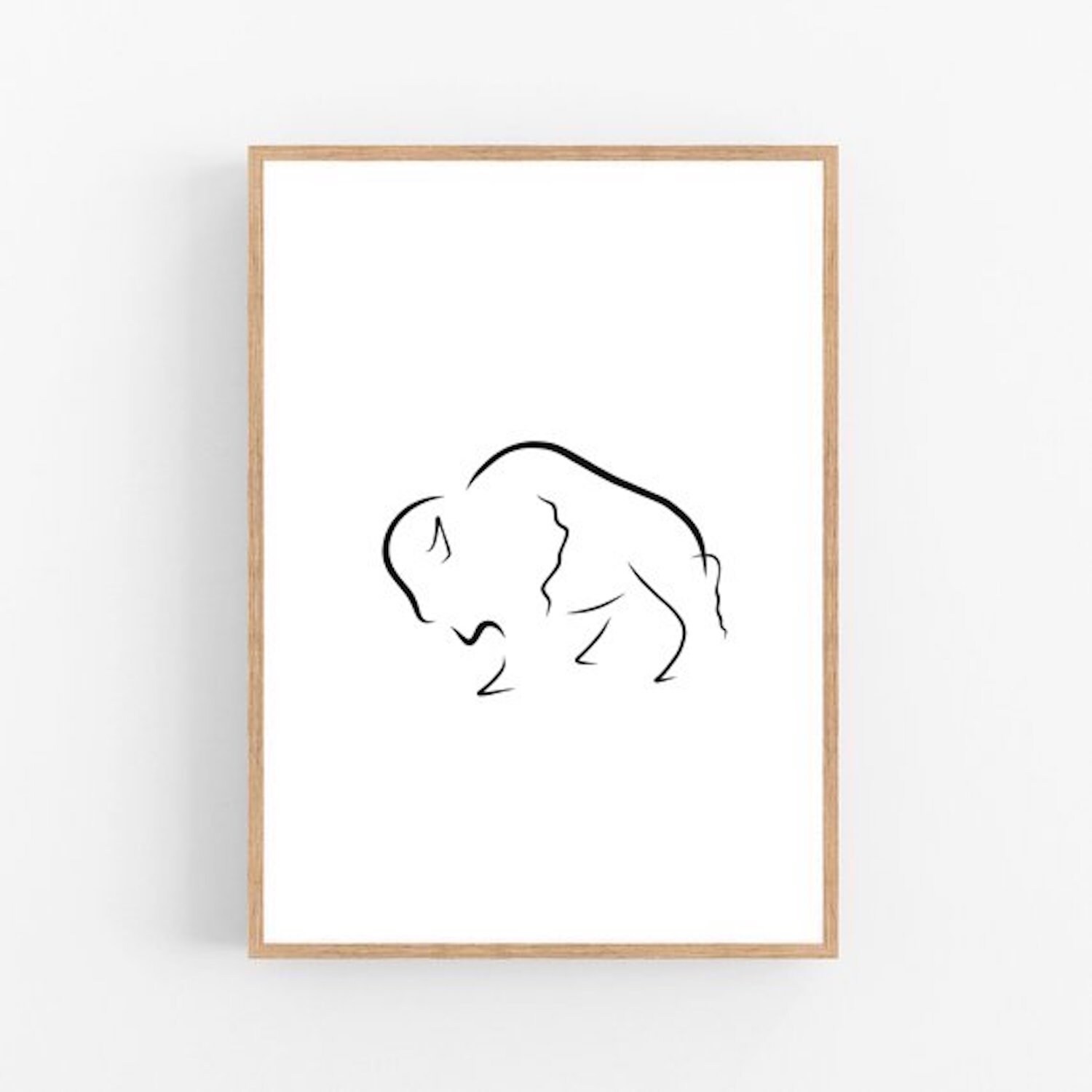 Buffalo Outline Drawing