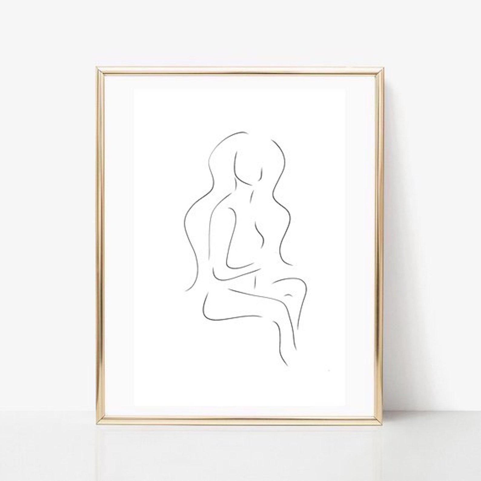 Woman Line Art Woman Print Abstract Women Wall Decor - Etsy