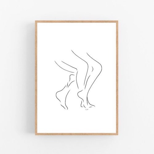 Couple Line Art Kissing Couple Print Minimalist Love Art Etsy