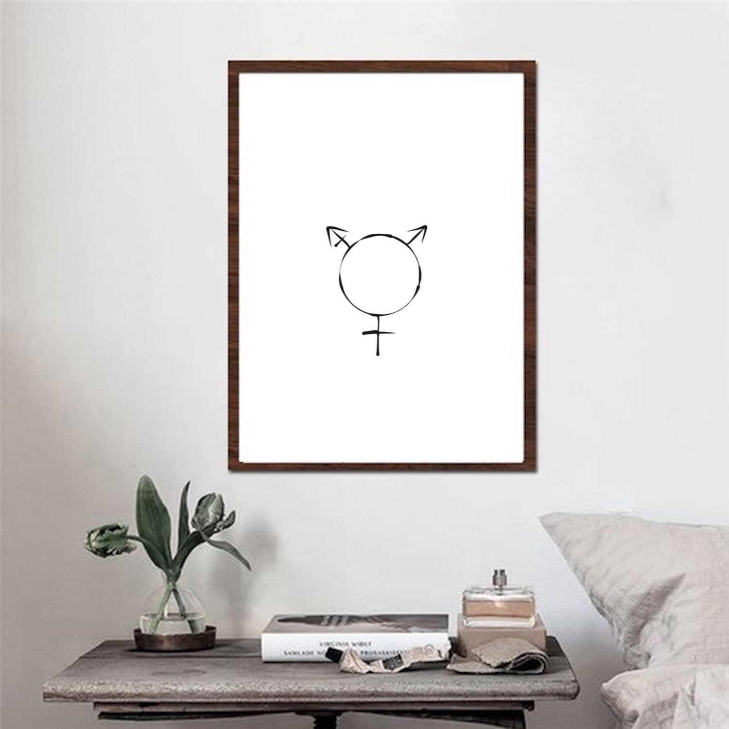 Transgender Line Art Transgender Print Abstract Wall Decor - Etsy