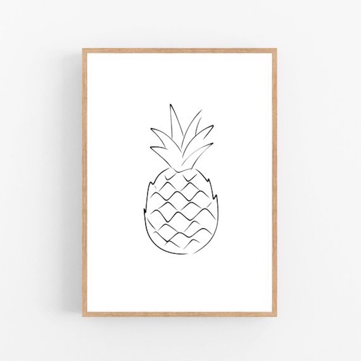 Pineapple Line Drawing