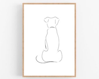 Modern Dog Art - Etsy