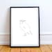 Owl Line Art, Owl Print, Abstract Owls Wall Decor, Minimalist Art ...