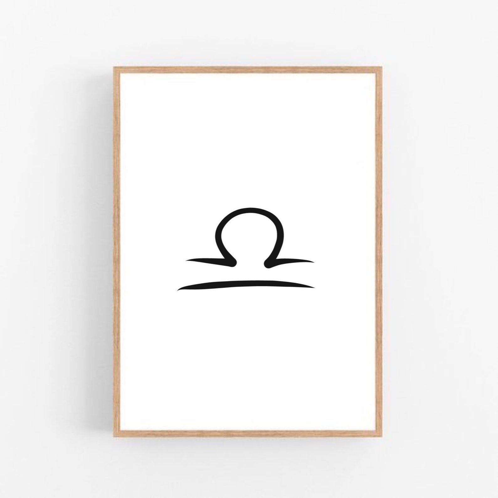 Libra Line Art Libra Print Zodiac Print Abstract Astrology - Etsy